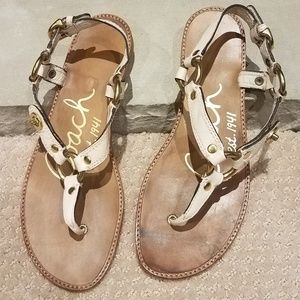 Coach Shoes | Red Leather Heel Sandals | Poshmark